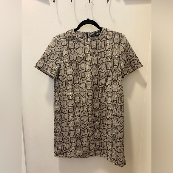Zara | Dresses | Zara Snakeskin Print Dress | Poshmark